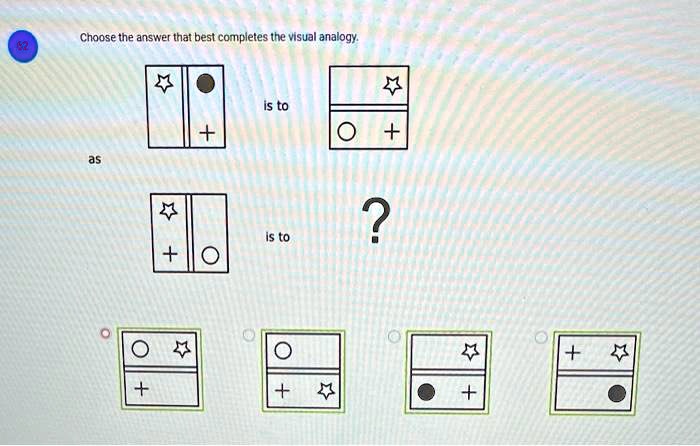 Choose the answer that best completes the visual analogy isto + + as M ...