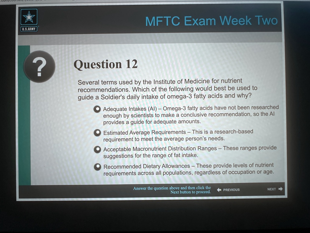 usarmy mftc exam week two question 12 several terms used by the ...