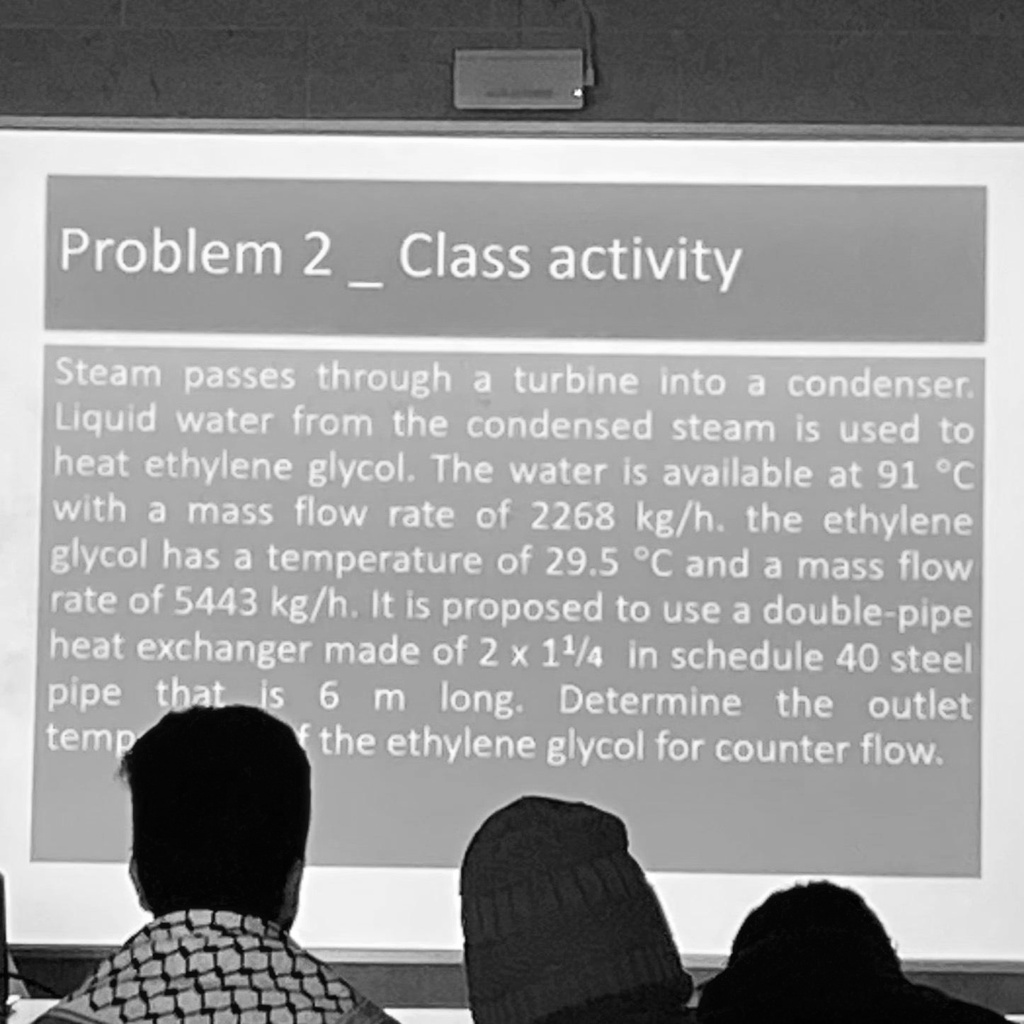 SOLVED: Problem 2 Class activity Steam passes through a turbine into a ...