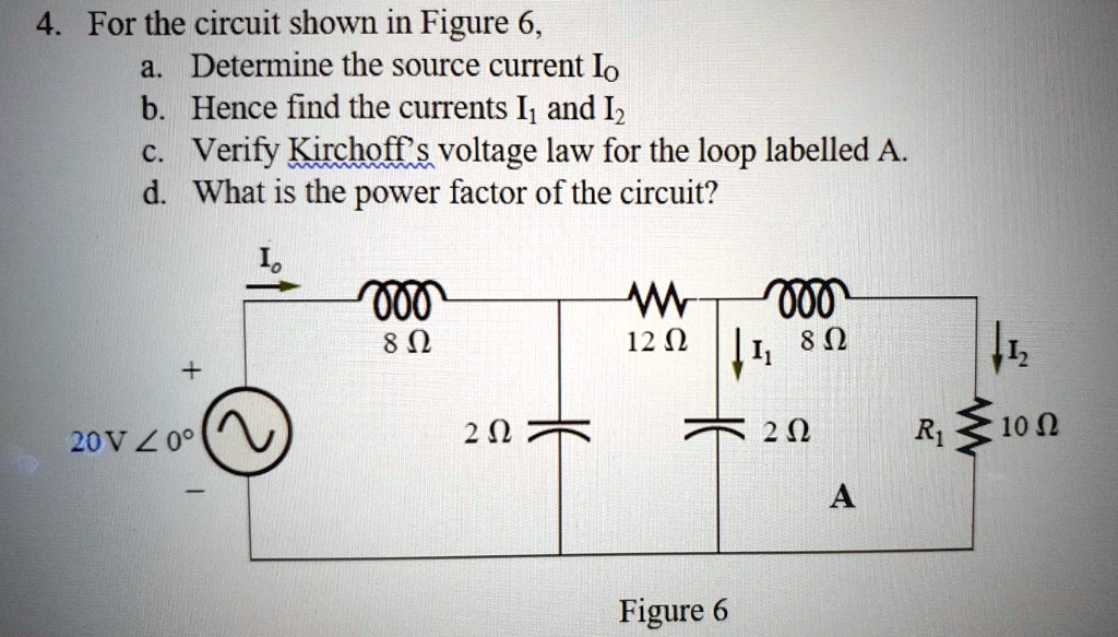solve using multisim online simulator 4 for the circuit shown in figure 6 a determine the source ...