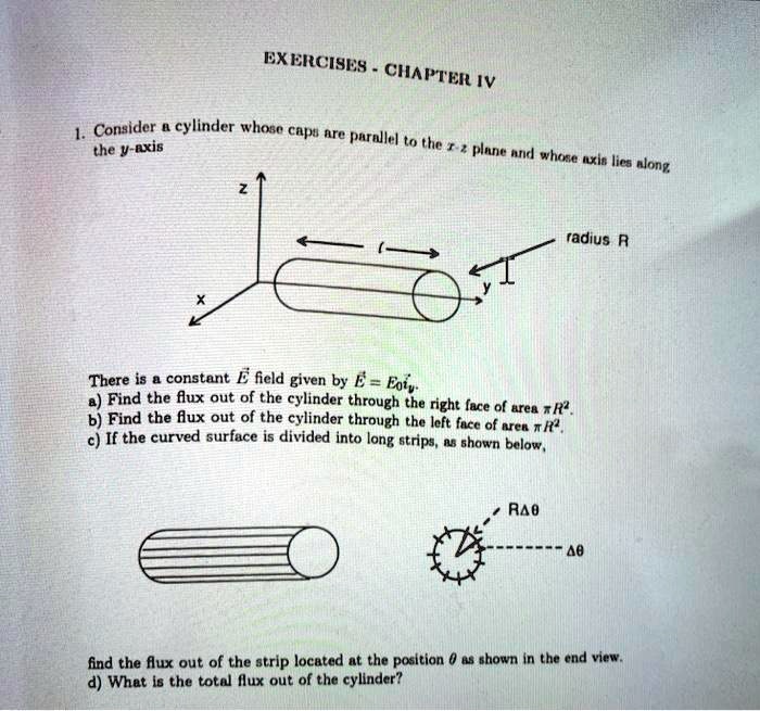 SOLVED: Exercises - Chapter IV The y-axis radius, R RAO Find the flux ...