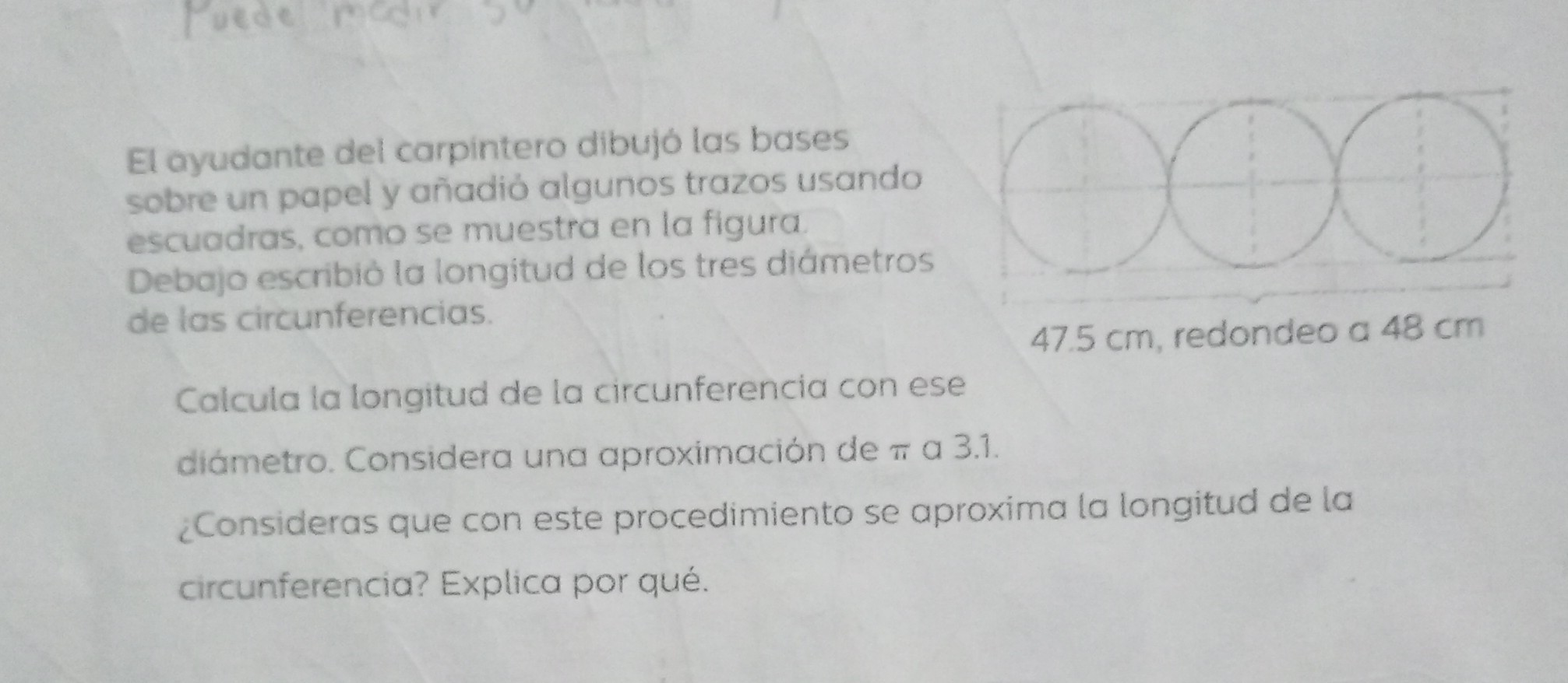 El ayudante del carpintero dibujó las bases sobre un papel y añadió ... El ayudante del carpintero dibujó las bases sobre un papel y añadió ...