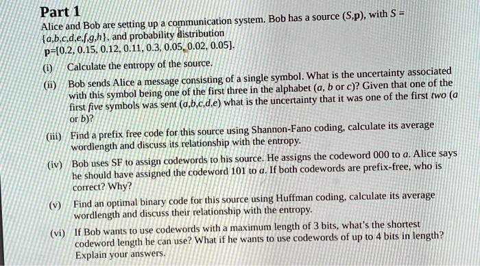 SOLVED: Part 1 a, b, c, d, e, f, g, h, and probability distribution p ...
