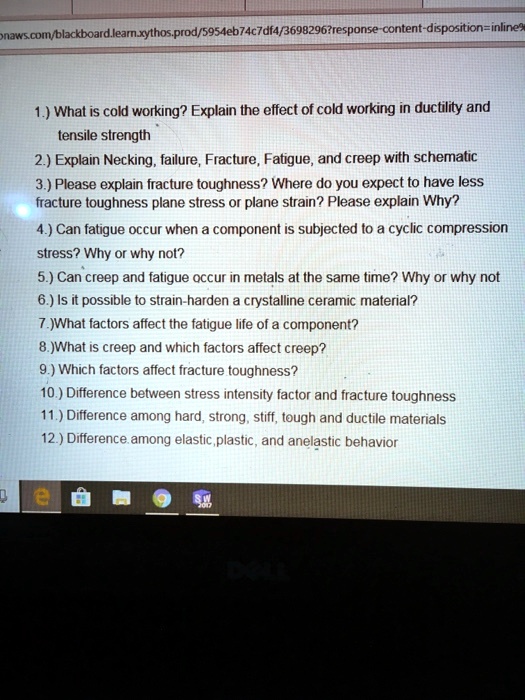 SOLVED: What is cold working? Explain the effect of cold working on ...