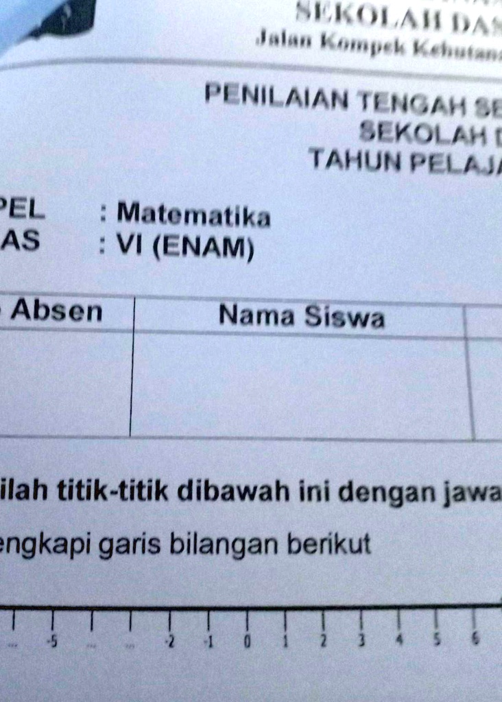 SOLVED: lengkapi garis bilangan berikut MA' Jnlnn Komnhkia PENiLaian ... SOLVED: lengkapi garis bilangan berikut MA' Jnlnn Komnhkia PENiLaian ...