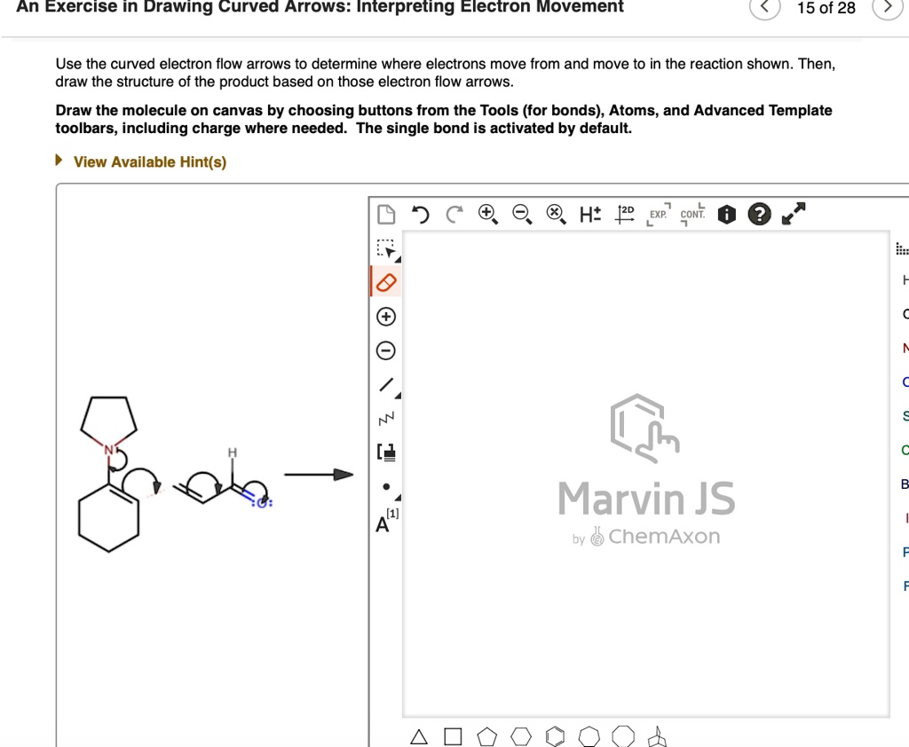 SOLVED: Use the curved electron flow arrows to determine where electrons move from and move to ...