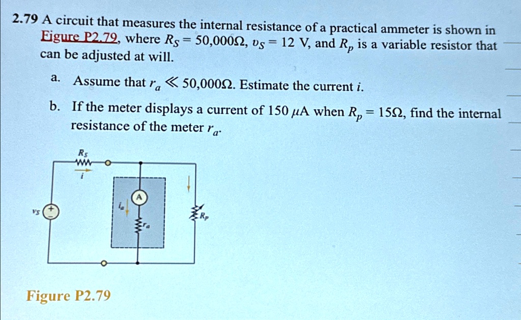 VIDEO solution: 2.79 A circuit that measures the internal resistance of ...