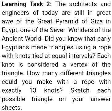 Learning Task 2: The architects and engineers of today are still in great awe of the Great ...
