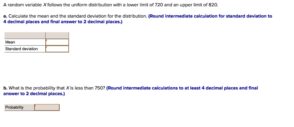 A random variable X follows the uniform distribution with a...