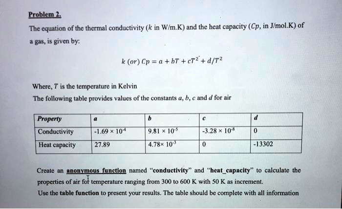 Solved Using Matlab Please Help Me Solve This Using Matlab Code Problem 2 The Equation Of