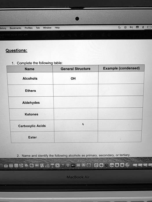 SOLVED: Text: Complete the following table: Antony Hoctanna Nattt Wndo ... SOLVED: Text: Complete the following table: Antony Hoctanna Nattt Wndo ...