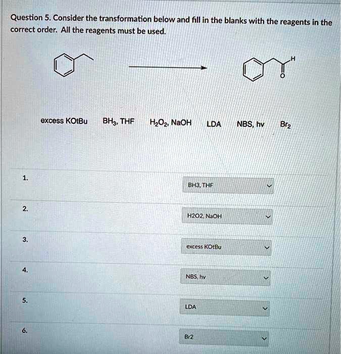 SOLVED: Question 5. Consider the transformation below and fill in the ... SOLVED: Question 5. Consider the transformation below and fill in the ...