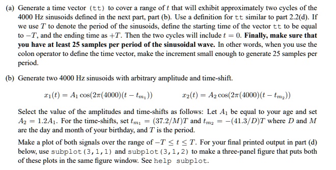 Solved Make Measurements Of The Time Location Of A Positive Peak And The Amplitude From The 