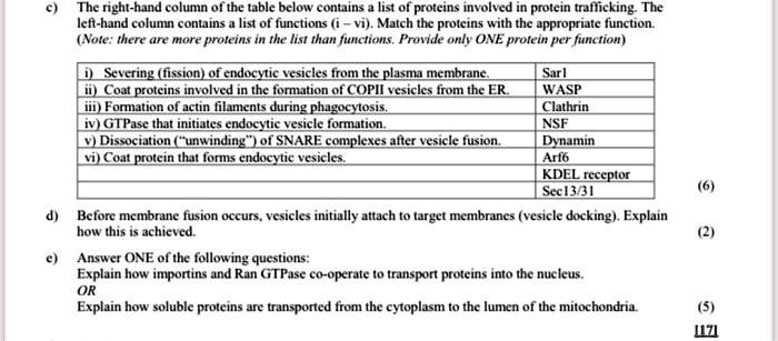 SOLVED: The right-hand column of the table below contains a list of ...