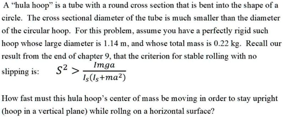i is moment of inertia m is mass g is acceleration due to gravity a is ...