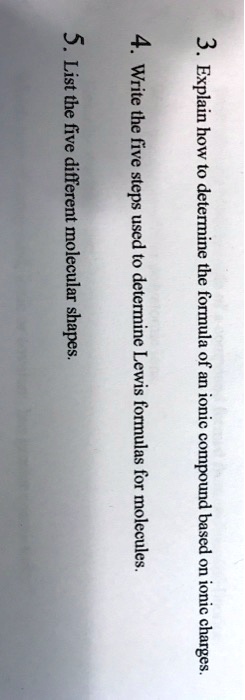 SOLVED: 5. 4 3 List the Write Explain five the five how different steps ...