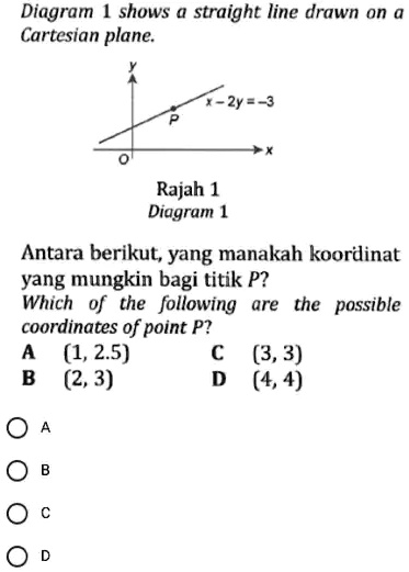 SOLVED: Diagram shows straight line drawn on Cartesian plane: 2y –3 ... SOLVED: Diagram shows straight line drawn on Cartesian plane: 2y –3 ...