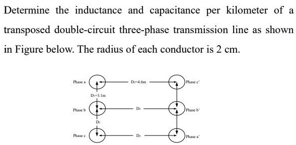 Solved Determine The Inductance And Capacitance Per Kilometer Of A