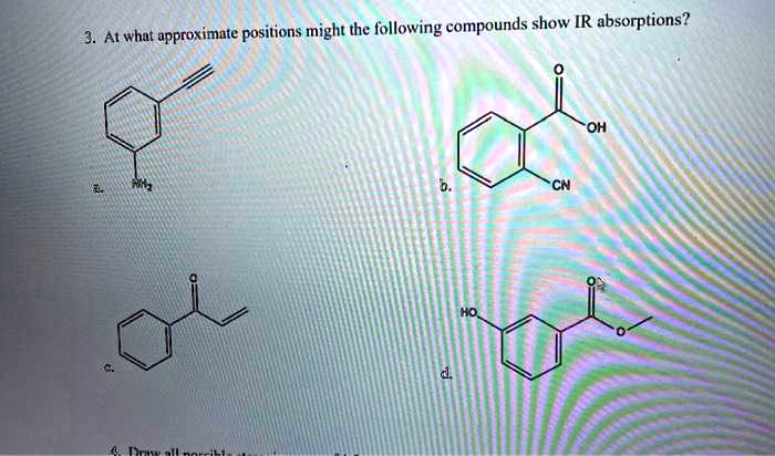 SOLVED: At what approximate positions might the following compounds ... SOLVED: At what approximate positions might the following compounds ...