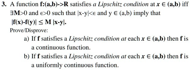 Prove That If F Is A Lipschitz Function Then It Uniformly Continuous | Lipstutorial.org