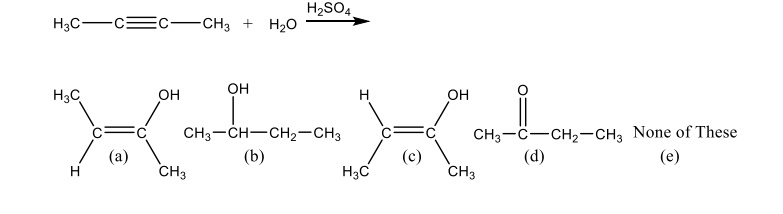 SOLVED: The reaction shown below will lead to what major product? H2SO4 H2O H3C C CH3 H2C OH OH ...