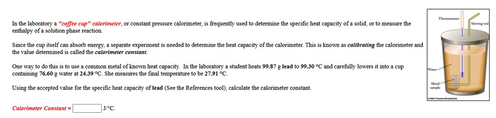 in the laboratory coffee cup calorimeter constant presure calorimeter ...