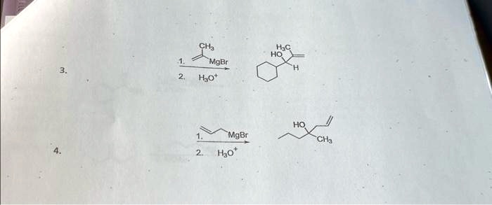 SOLVED: CH3 MgBr HO MgBr H HO