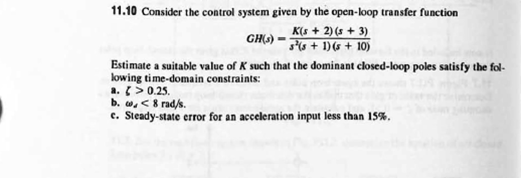 SOLVED: Linear Control Systems Engineering by Morris Driels 11.10 ... SOLVED: Linear Control Systems Engineering by Morris Driels 11.10 ...