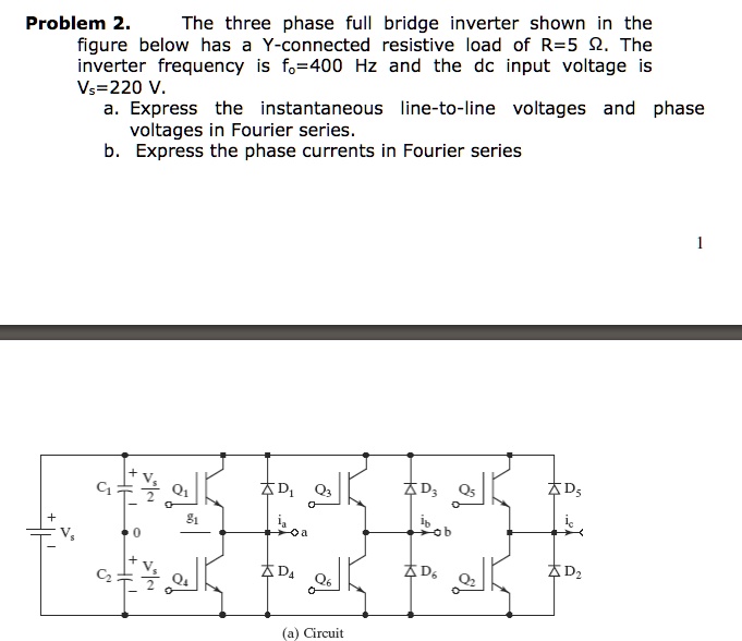 Problem 2. The three phase full bridge inverter shown in...