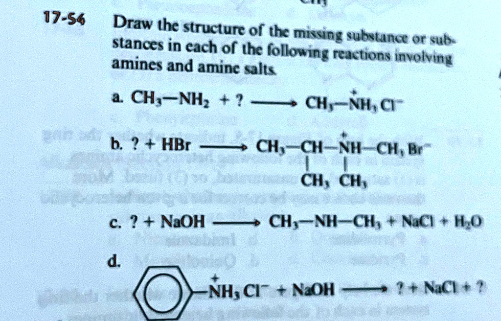 VIDEO solution: 17-54 Draw the structure of the missing substance or substances in each of the ...