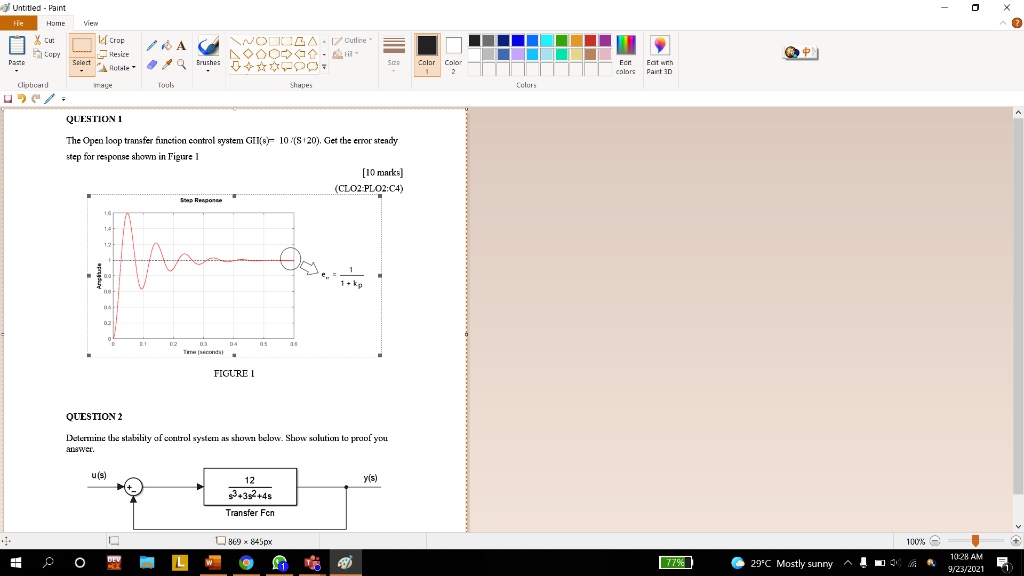 SOLVED: The open-loop transfer function of the control system is GH(s ...