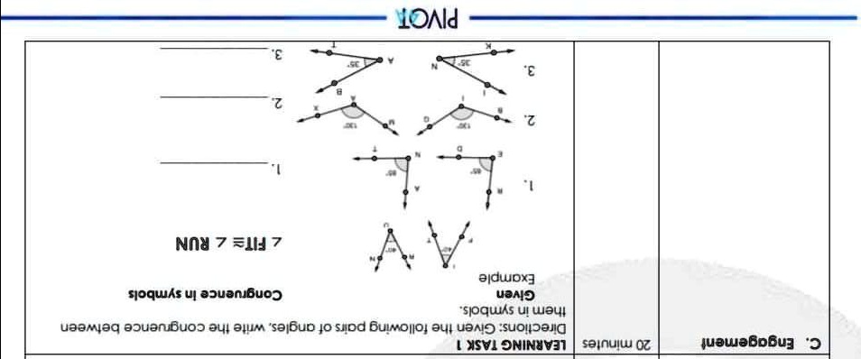 SOLVED: Mathematics 7Learning Task 1:Directions: Given the following pairs of angles, write the ...