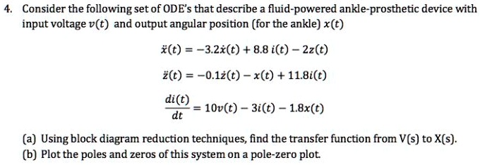 SOLVED: Consider the following set of ODEs that describe a fluid ...