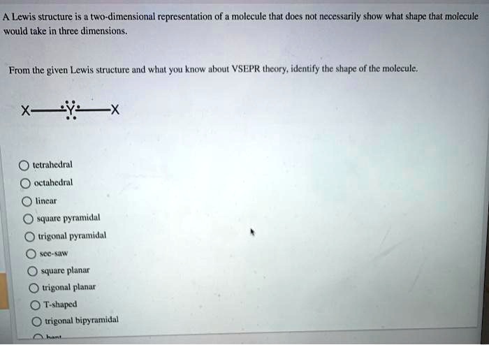 A Lewis structure is a two-dimensional representation of a molecule ...