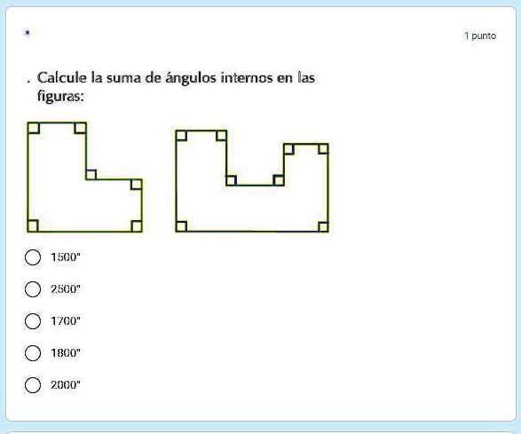 SOLVED: calcula la suma de ángulos ayuda y gracias xd Dunio Calcule la ...