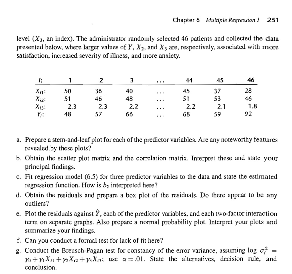 chapter 6 multiple regression 251 level xz an index the administrator ...