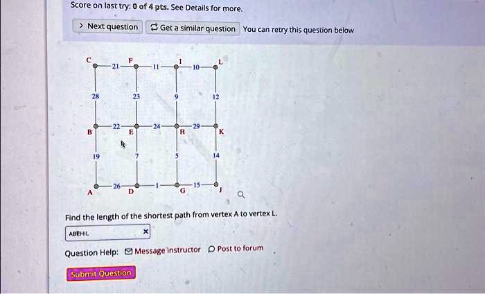 SOLVED: Texts: What is the answer? Score on last try: 0 of 4 pts. See Details for more. Next ...