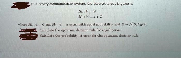 SOLVED: Text: Communication Theory Z = 1/0HT HV = 2+2 where Hgu and Hu ...