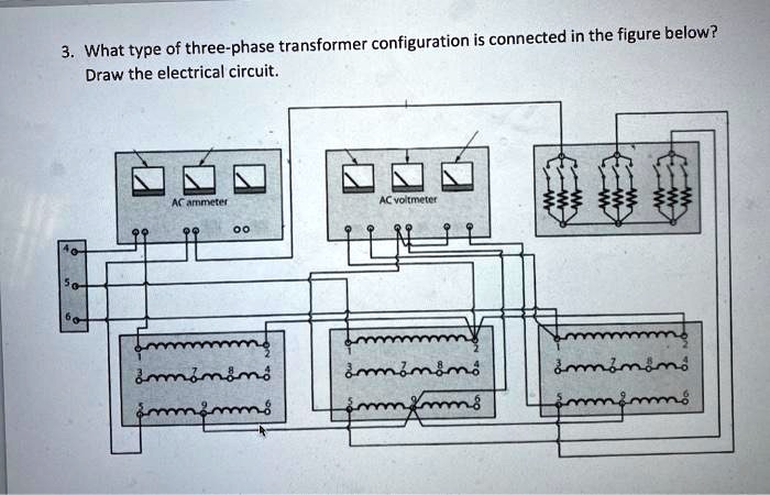SOLVED: What type of three-phase transformer configuration is connected ...