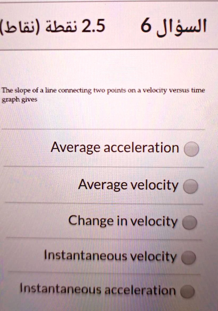 SOLVED:(bli;) 46ii 2.5 6 JIgul The slope of a line connecting two ...