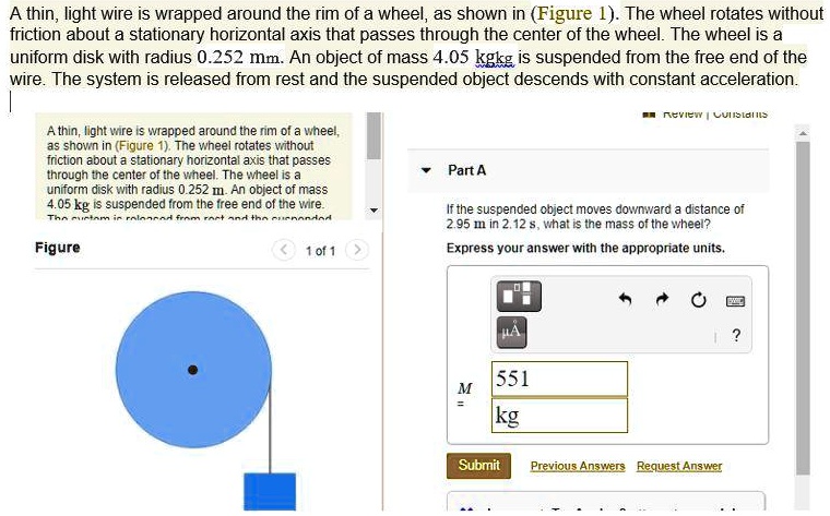 a thin light wire is wrapped around the rim of a wheel as shown in ...