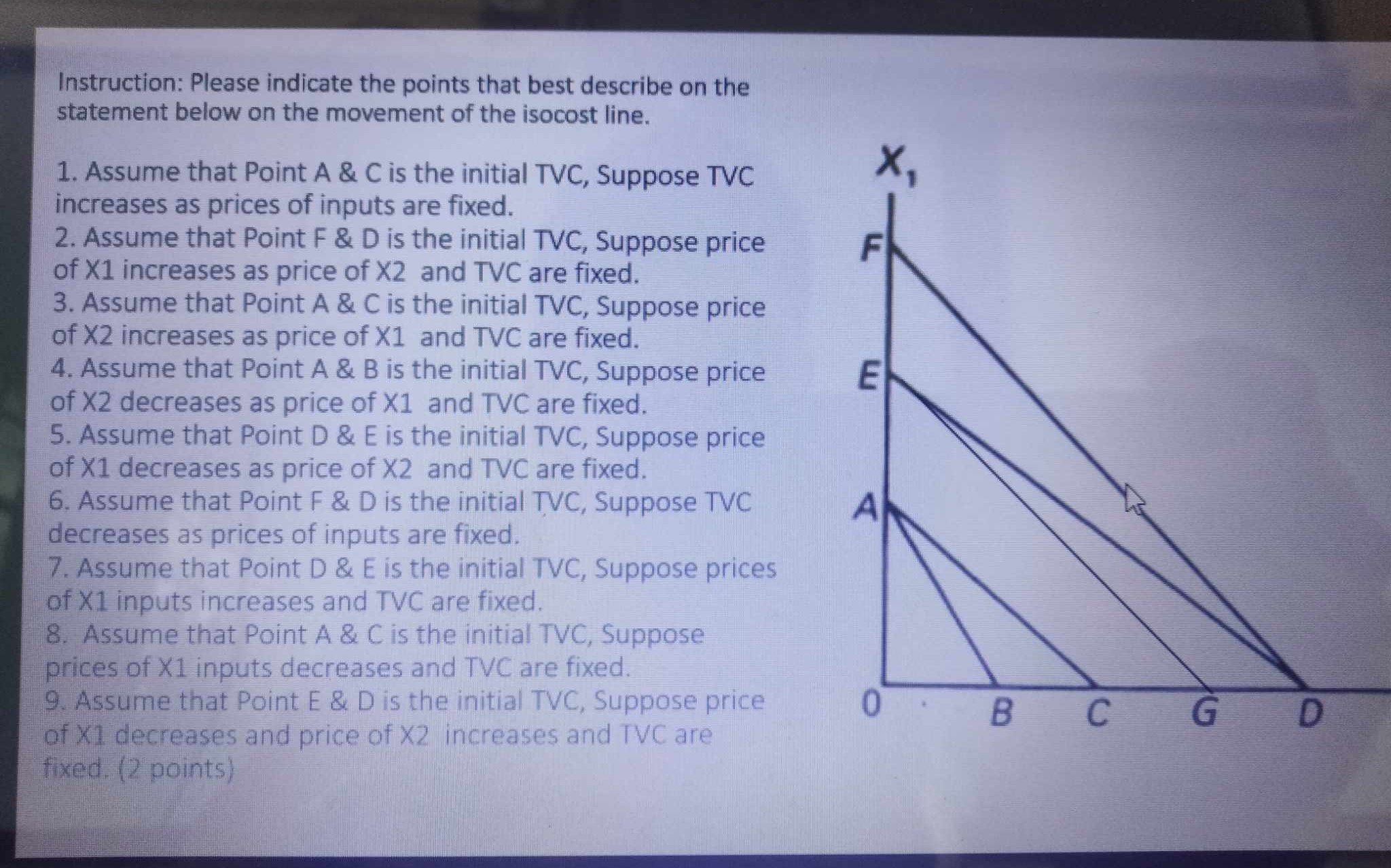 SOLVED: Instruction: Please indicate the points that best describe on the statement below on the ...