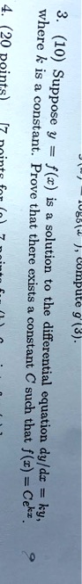 (20 whereox Do ntsl osoddns 'JUEISUOJ Prove that there solution exists ...