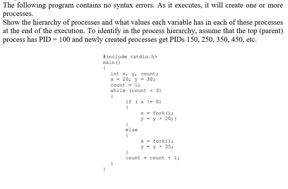 Solved The Following Program Contains No Syntax Errors As It Executes It Will Create One Or 8247