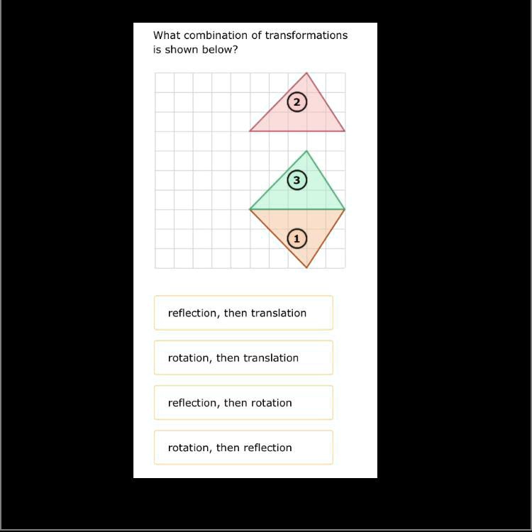 SOLVED: 'What combination of transformations is shown below? A ...