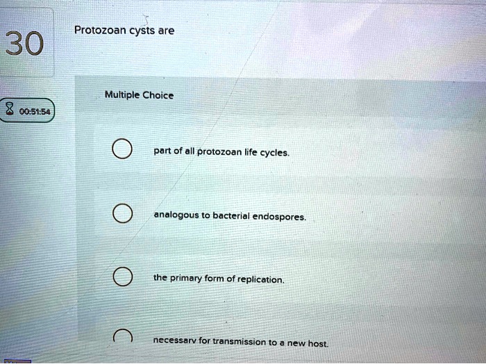 protozoan cysts are 30 multiple choice 005154 part of all protozoan ...