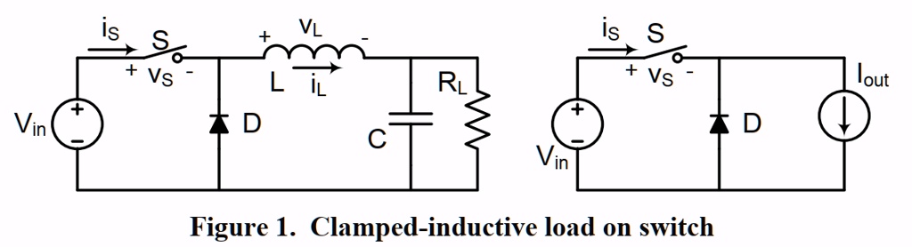 is VL S + is S + Vs - L iL RL + Vs - lout + + Vin D D C Vin Figure 1. Clamped-inductive load on ...