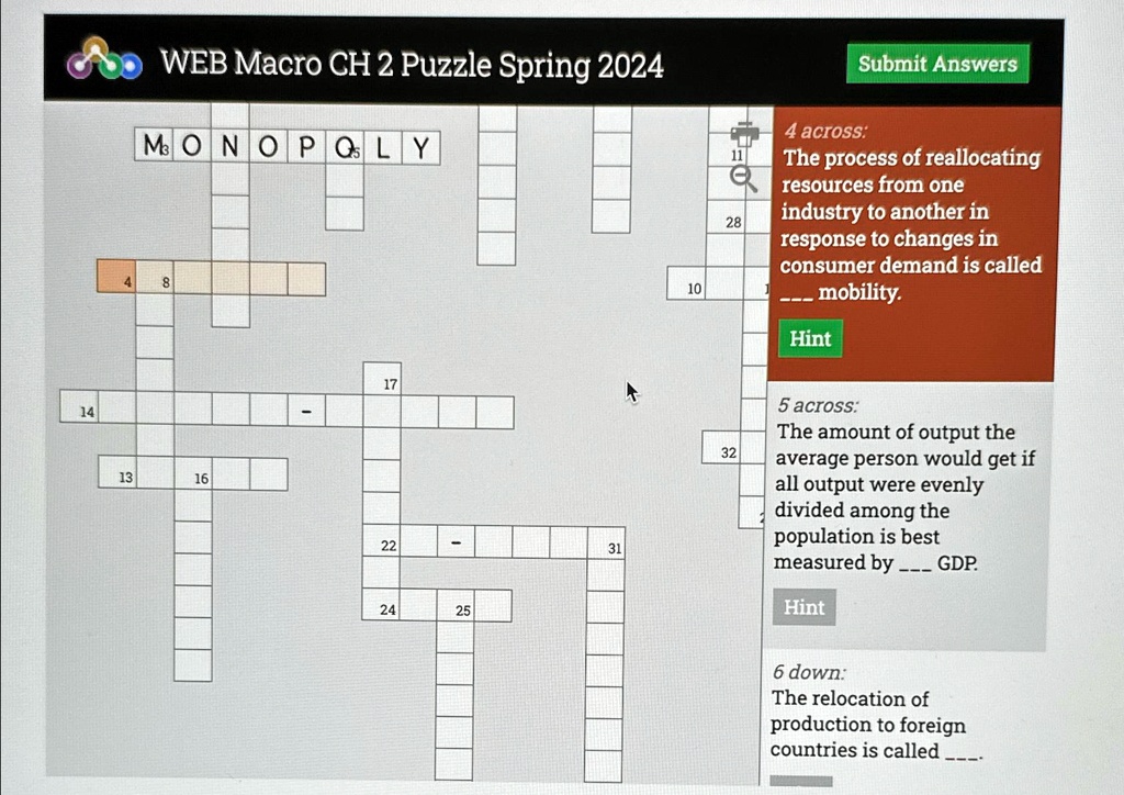 SOLVED: OSo WEB Macro CH 2 Puzzle Spring 2024 WEB Macro CH 2 Puzzle ...