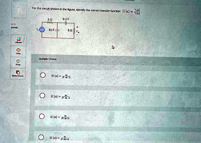 1 1111 points ebook hint print references vs for the circuit shown in the figure identify the ...