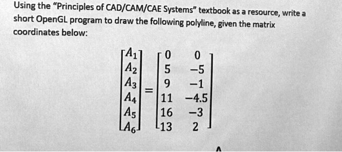 Video Solution Using The Principles Of Cad Cam Cae Systems Textbook As A Resource Write A